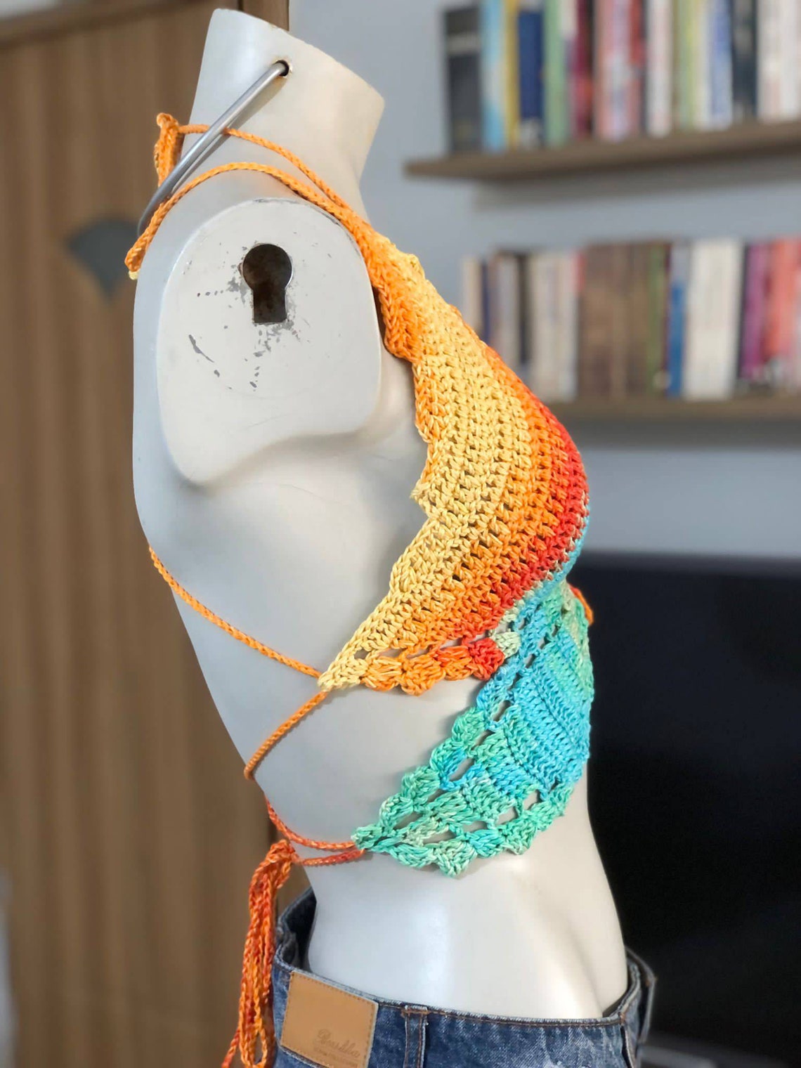 Butterfly Crochet Top Y2k Top Summer Top Bohobatik Crochet - Etsy