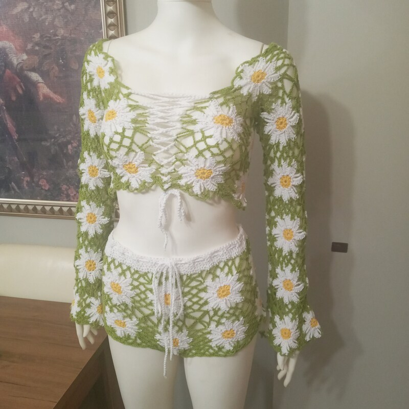 Crochet Daisy Top - Etsy
