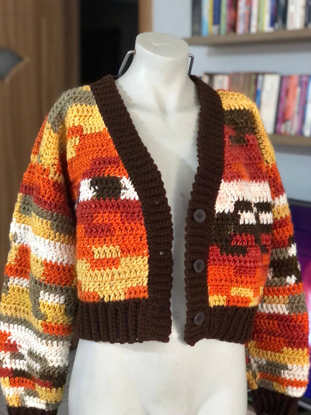 Harry Styles Inspired Cardigan Colored Coat,patchwork Cardigan ...