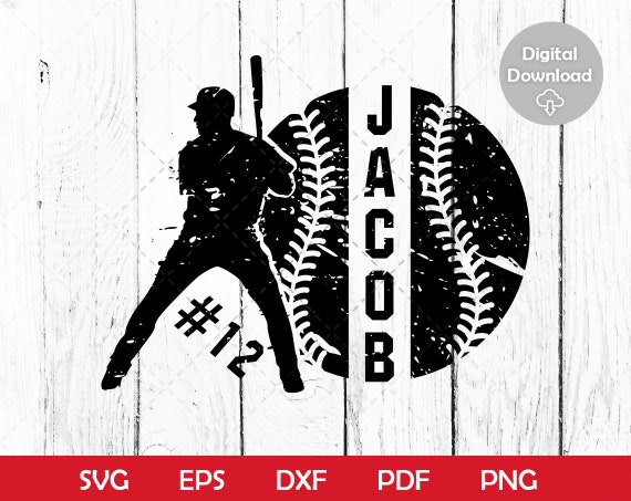 Distressed Baseball Template Svg Monogram Baseball Baseball - Etsy