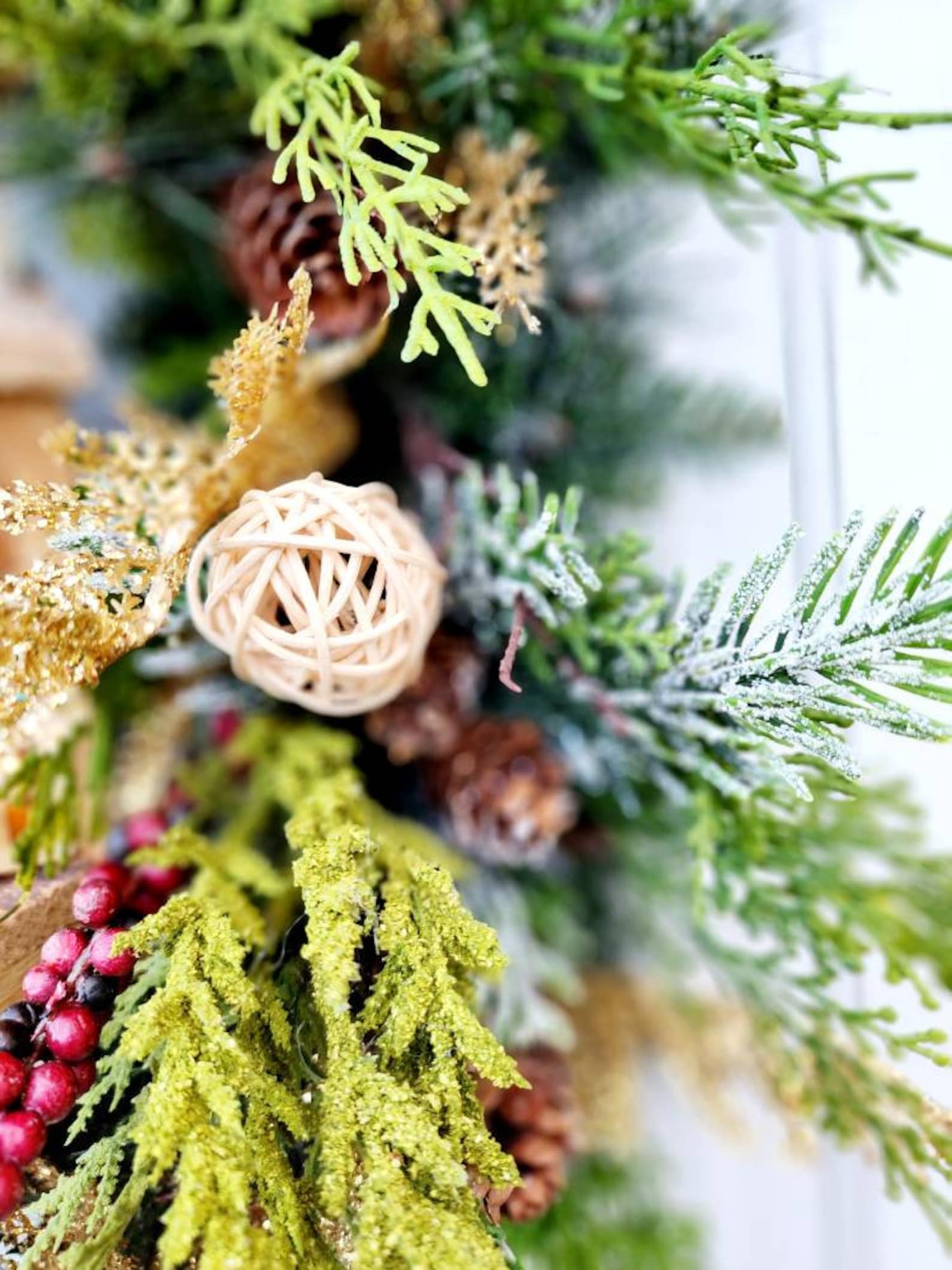 Rustic Church Wreath, Lighted Church Wreath, Holiday Winter Wreath ...