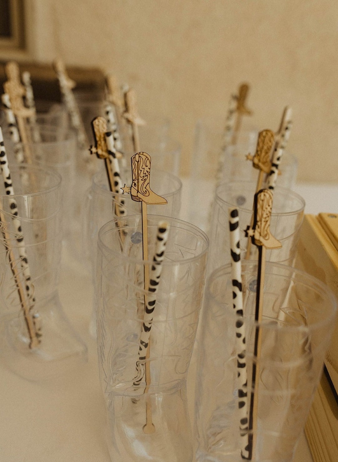 Set of 6 Cowboy Boot Western Stir Sticks | Western Party Decor | First ...