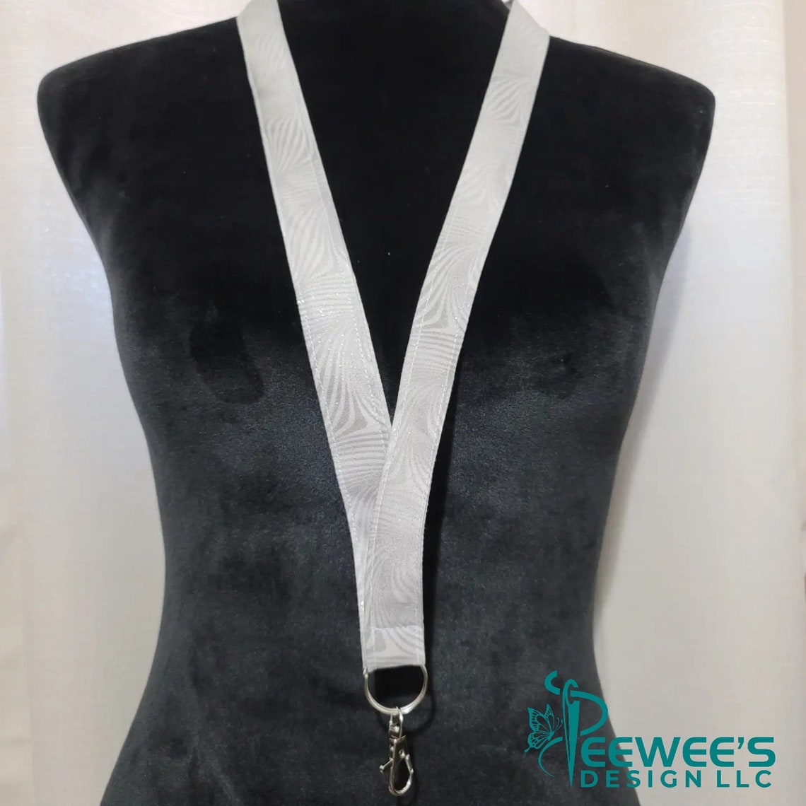 Personal Lanyard/ Key Holder Swivel Clip/ Long Fabric Lanyard/ - Etsy