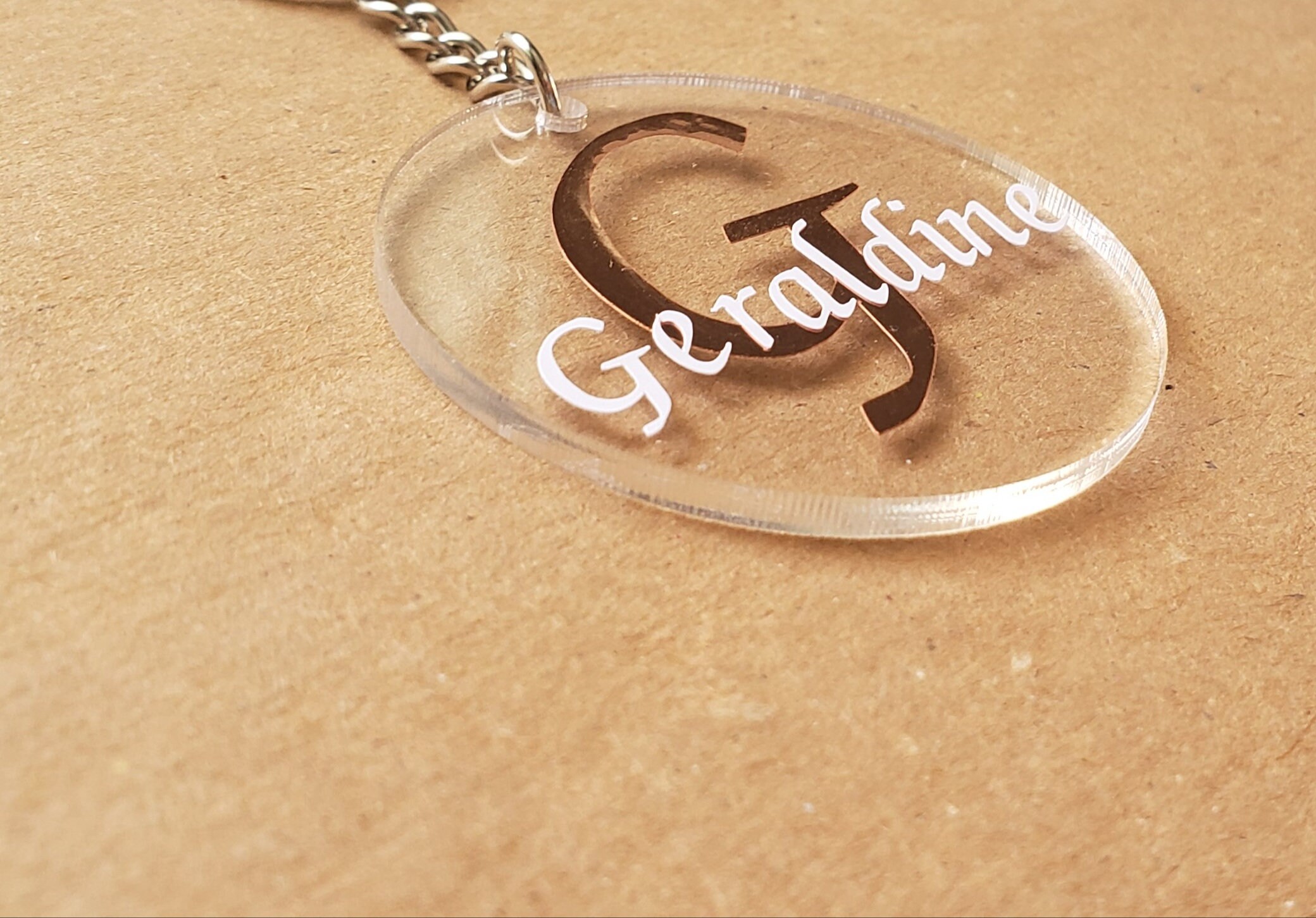 Vinyl Monogram Keychain/ Name and Initial Key Chain/ Gift/ - Etsy