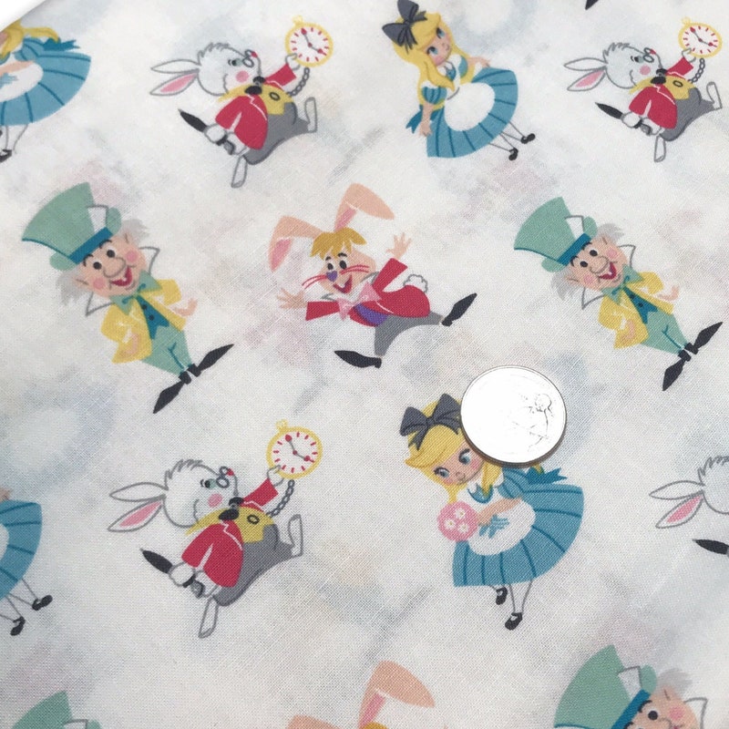 Alice in Wonderland Fabric - Etsy