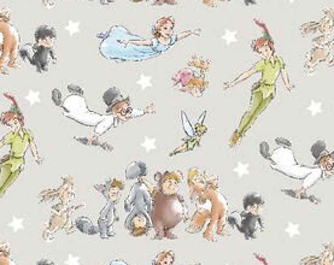 Peter Pan Print Fabric by the Yard FBTY Fat Quarters FQ Half 100% ...