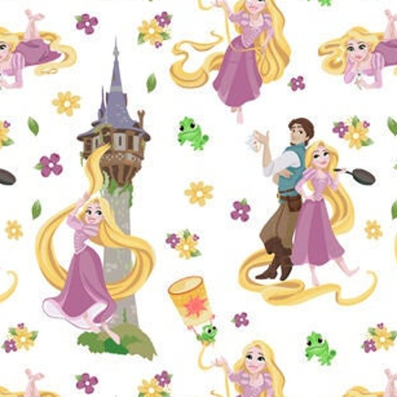 Princess Rapunzel Fabric - Etsy