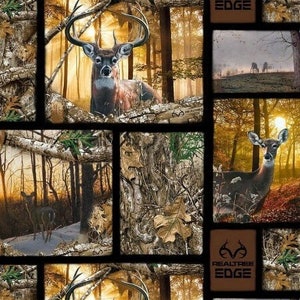 Realtree Edge Daybreak Patch Country Deer Hunting Woodland Animals ...
