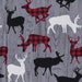 Green Wild Wings Scenic Country Deer Hunting Woodland Animals Fabric by ...
