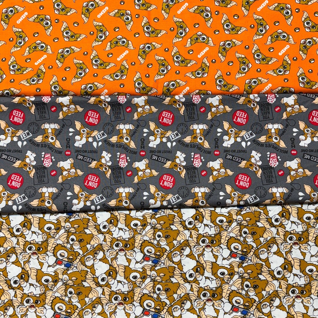 Gizmo Gremlins Set of 1 - 4 Fat Quarter Lot Bundle NO Repeats ...
