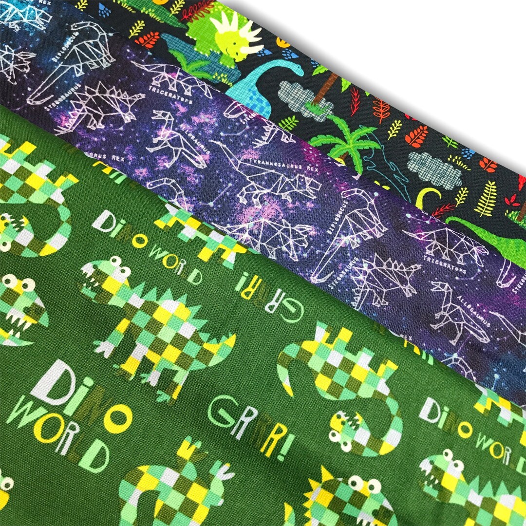 Dinosaur Fabric by the Yard FBTY Fat Quarters FQ Half Many Patterns ...