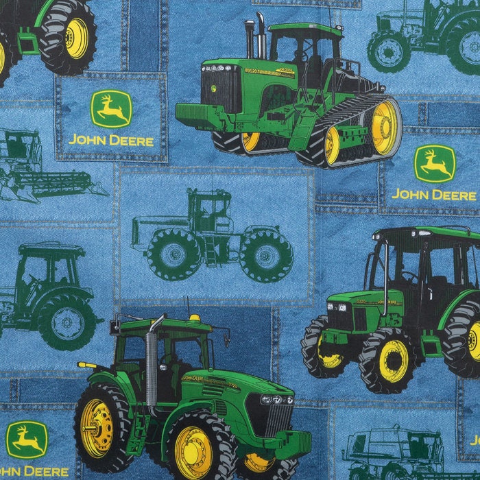 John Deere Fabric by Fat Quarter FQ Half Many Patterns - Etsy UK