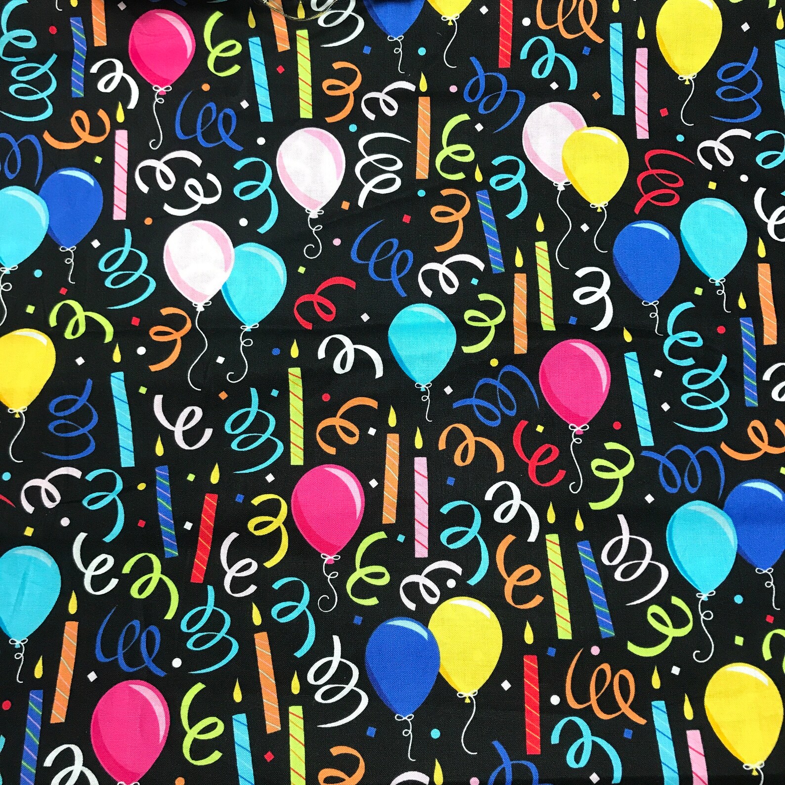 Birthday Balloons Fabric by Fat Quarter FQ Half Many Patterns - Etsy