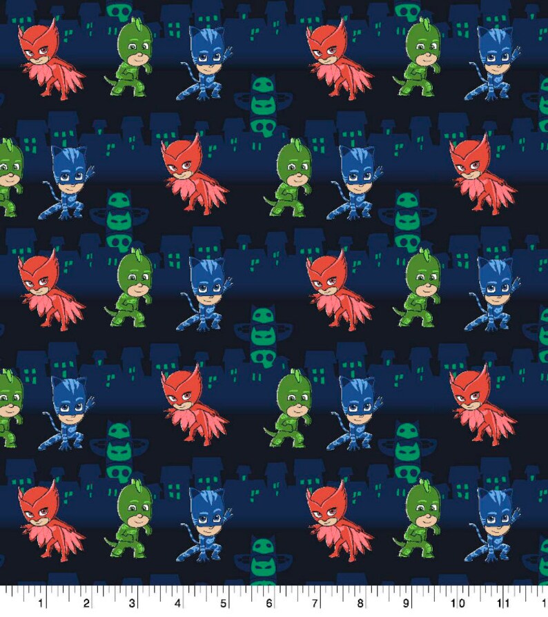 PJ Mask Fabric Fat Quarter Lot Bundle Mystery Set of 1 3 NO | Etsy