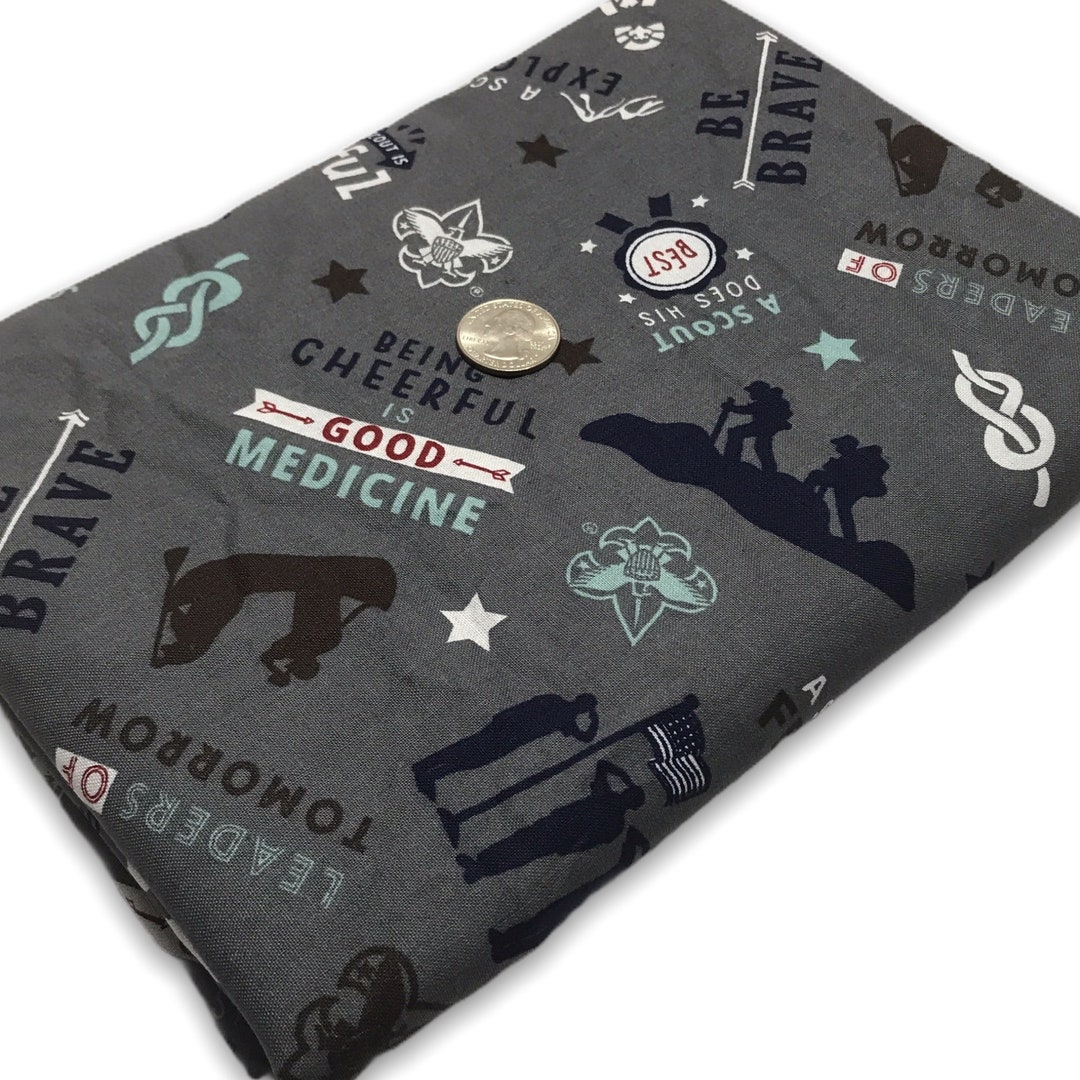 Boy Scouts Fabric by Fat Quarter FQ Half Many Patterns Available Being ...