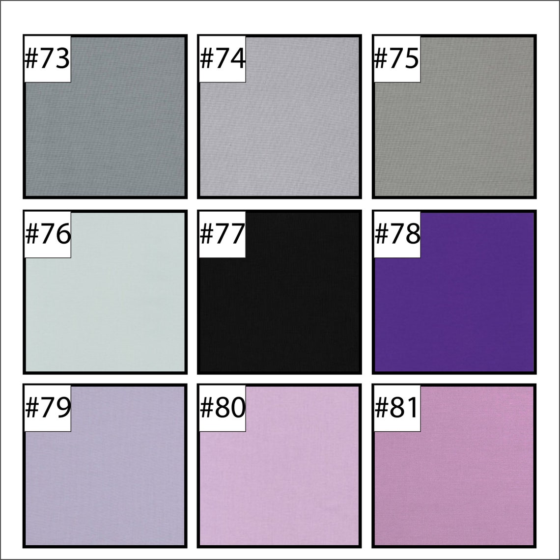 KONA Velvet Solids Fabric by the Yard FBTY Fat Quarters FQ - Etsy