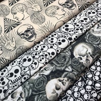 Skull Fabric - Etsy