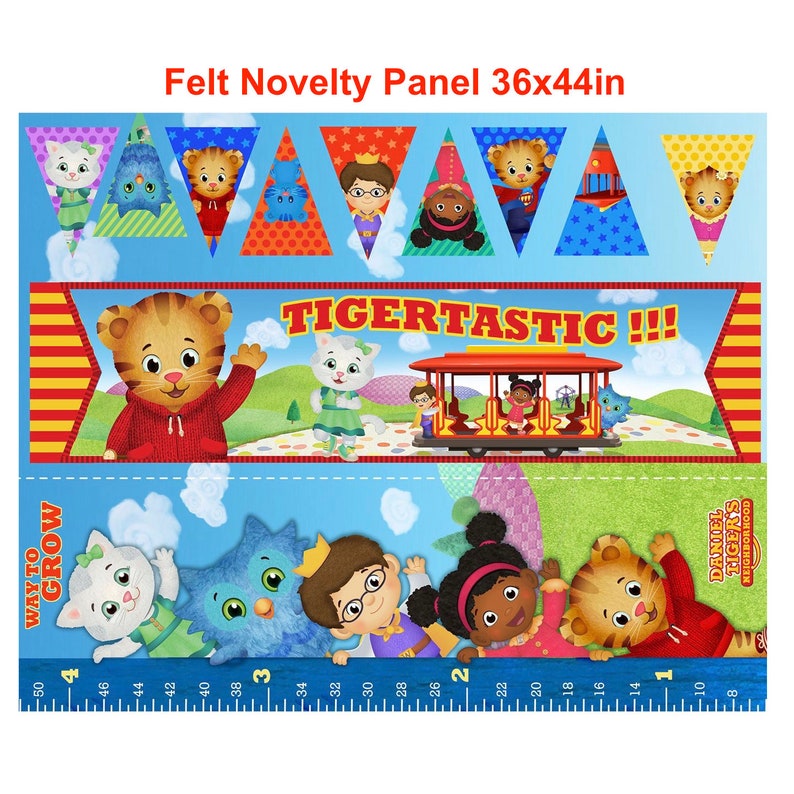 Daniel Tiger Fabric by Fat Quarter FQ Half Many Patterns - Etsy