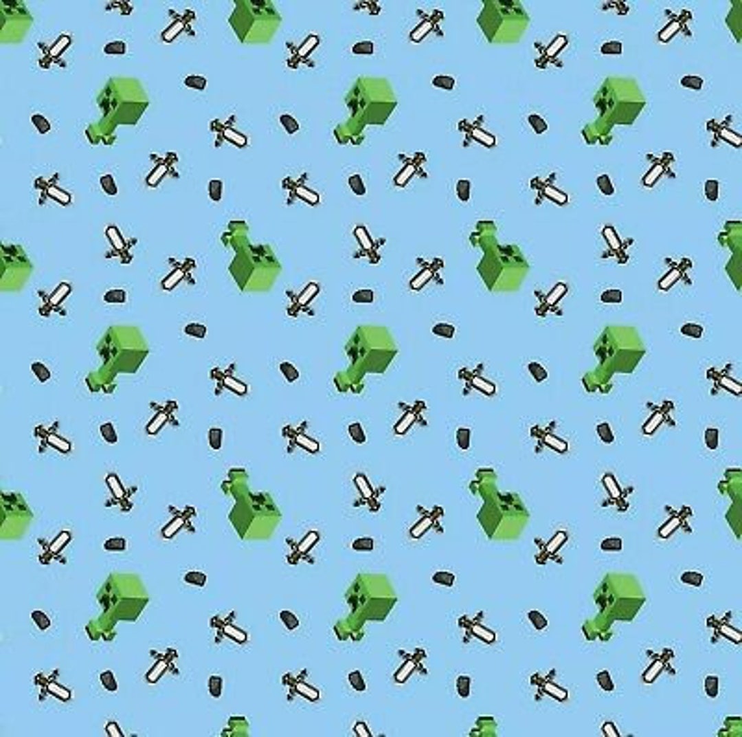 Minecraft Game Fabric by the Yard FBTY Fat Quarters FQ Half - Etsy