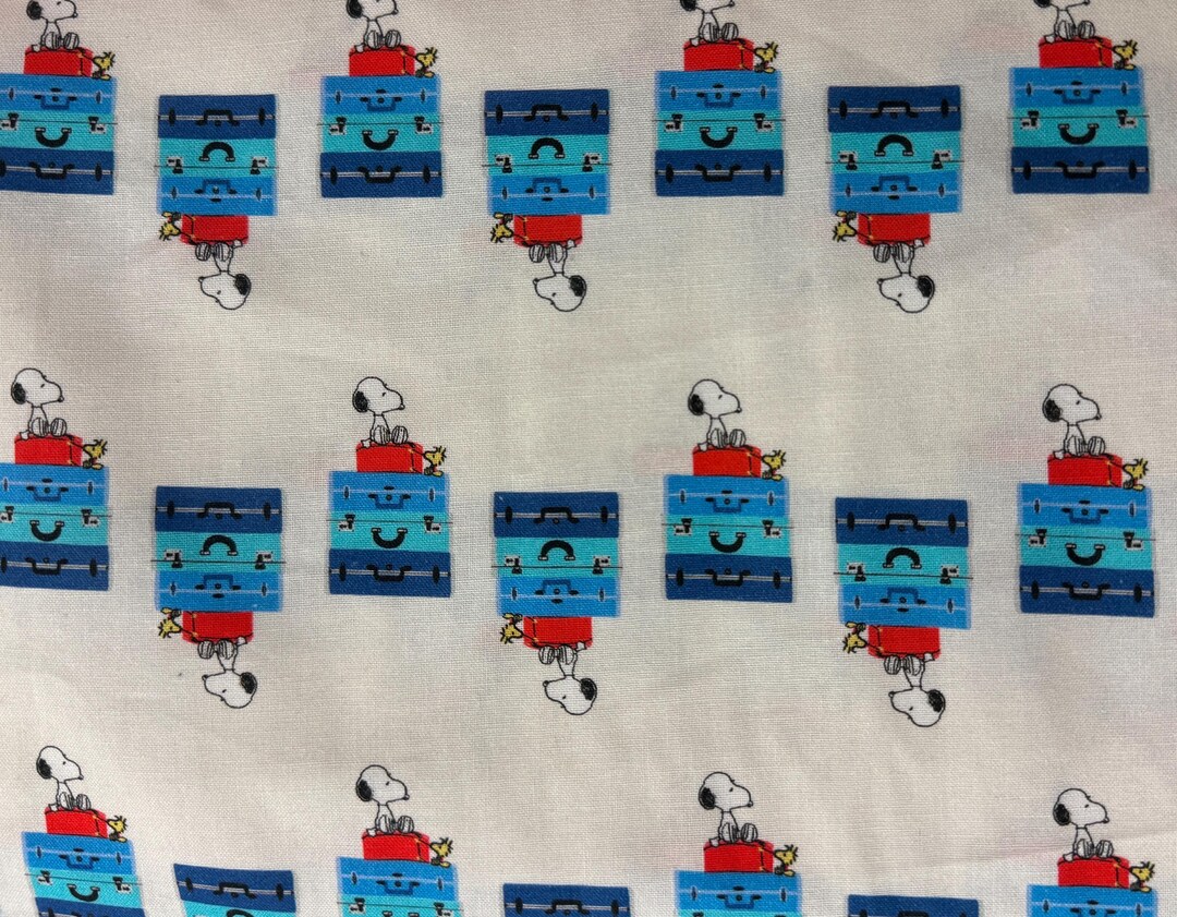 Peanuts Snoopy Set Sail Travel Fabric by Fat Quarter FQ Half Many ...