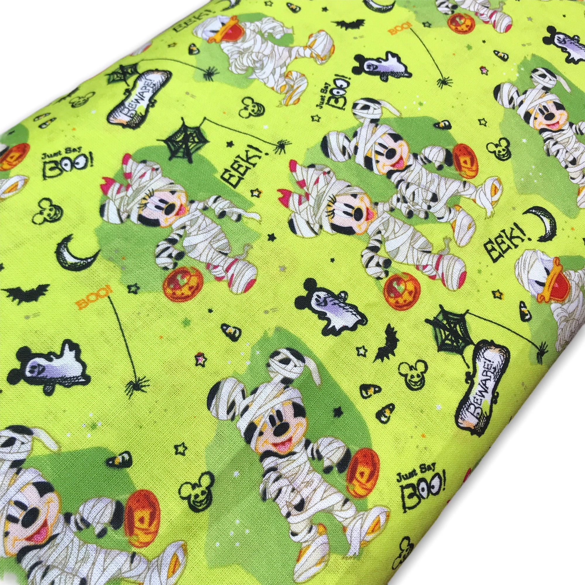 Mickey Mouse Print Fabric By the Yard FBTY Fat quarters FQ | Etsy