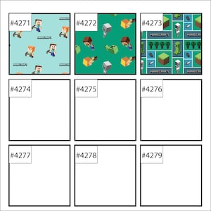 Minecraft Fat Quarter Lot Bundle Mystery Set of 2 - 19 Random NO ...
