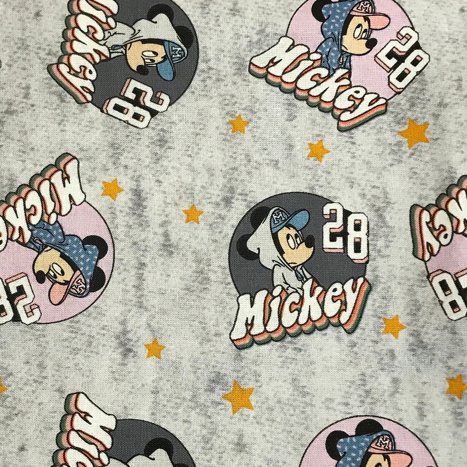 Mickey Mouse Print Fabric by the Yard FBTY Fat Quarters FQ | Etsy