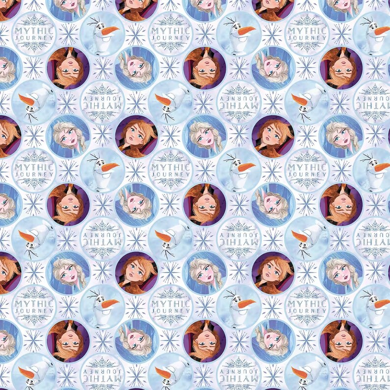 Disney Princess Elsa Frozen 2 Fabric by Fat Quarter FQ Half Many ...