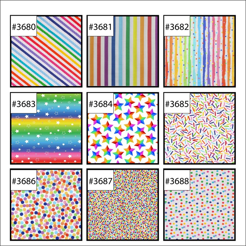 Birthday Balloons Fabric by Fat Quarter FQ Half Many Patterns | Etsy