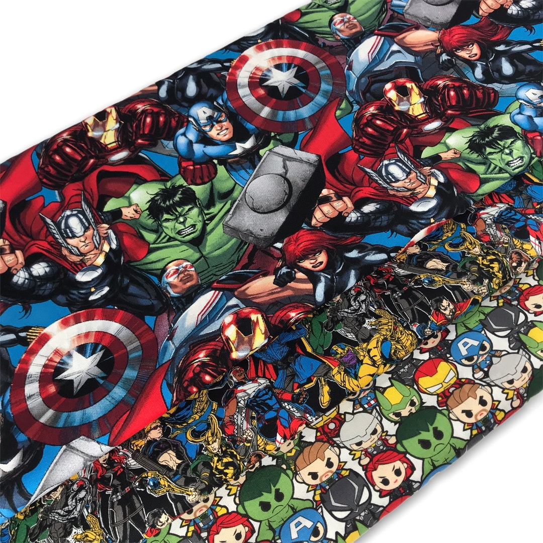 Marvel Avengers Spiderman Comic Fabric by Fat Quarter FQ Half Many ...