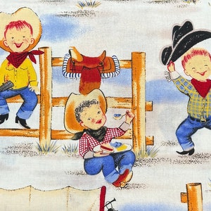 Cowboy Country Western Boys Fabric by Fat Quarter FQ Half Many Patterns ...