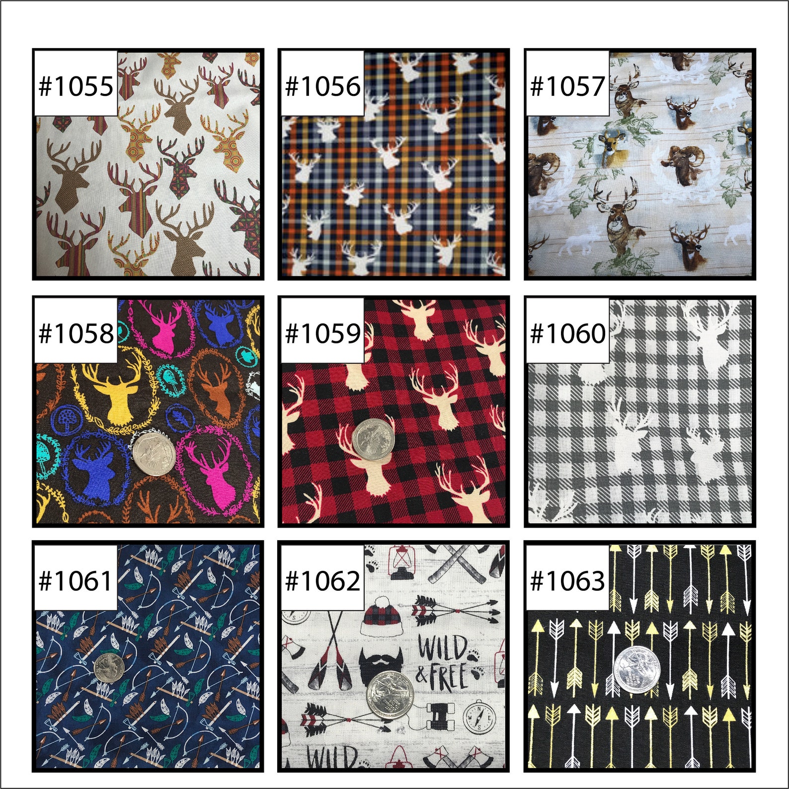 Hunting Camping Archery Fabric by Fat Quarter FQ Half 100% | Etsy