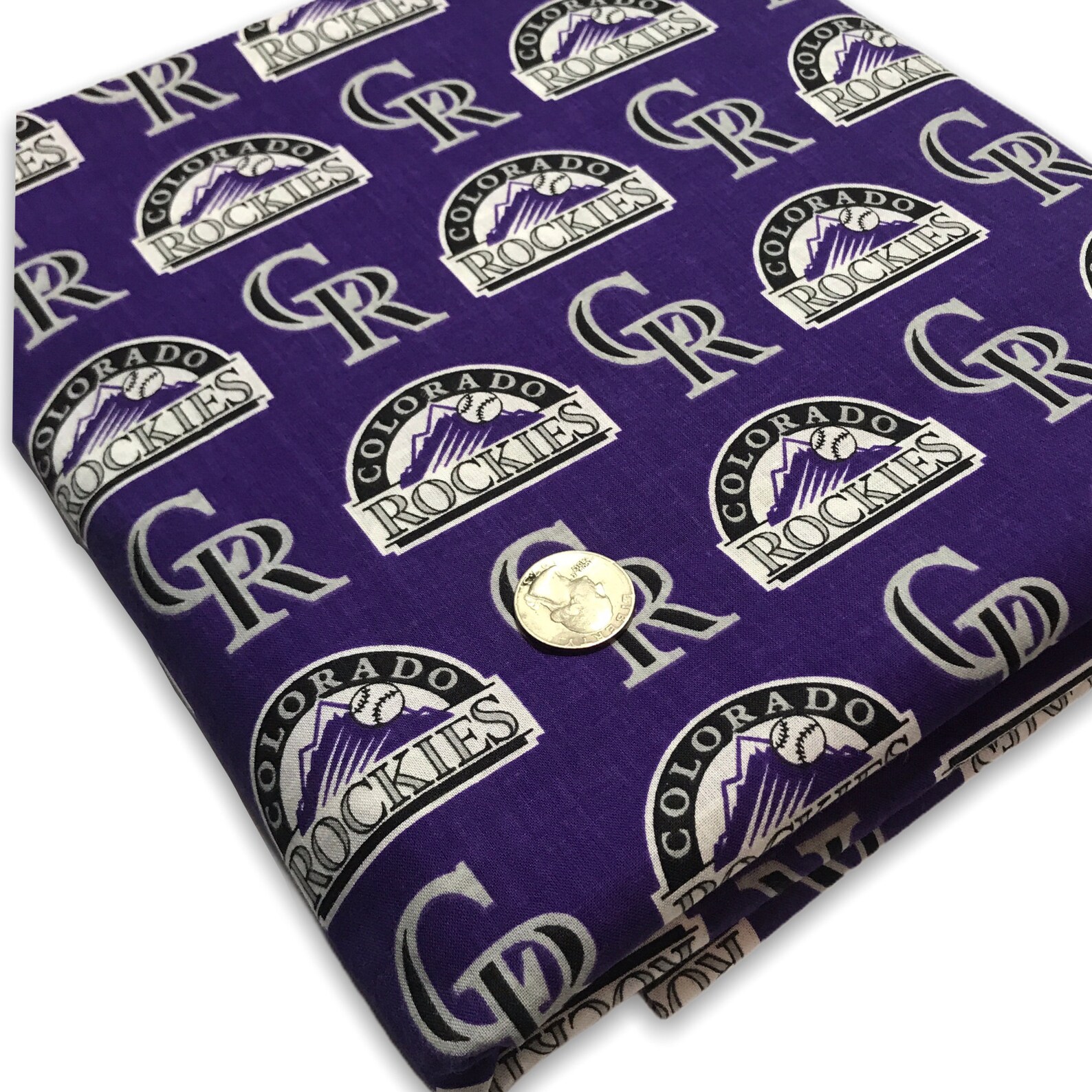 Denver Broncos Extra Wide 58" Purple CR Fabric by the Yard FBTY Fat ...