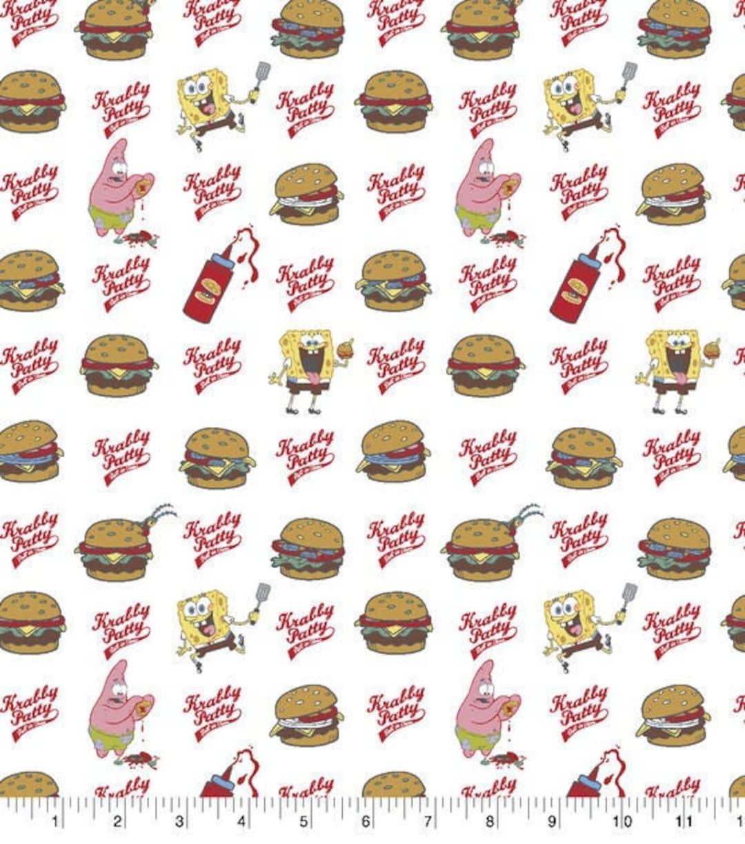 Spongebob Squarepants Burger Krusty Krab Patrick Star Fish Mr. Krabs ...