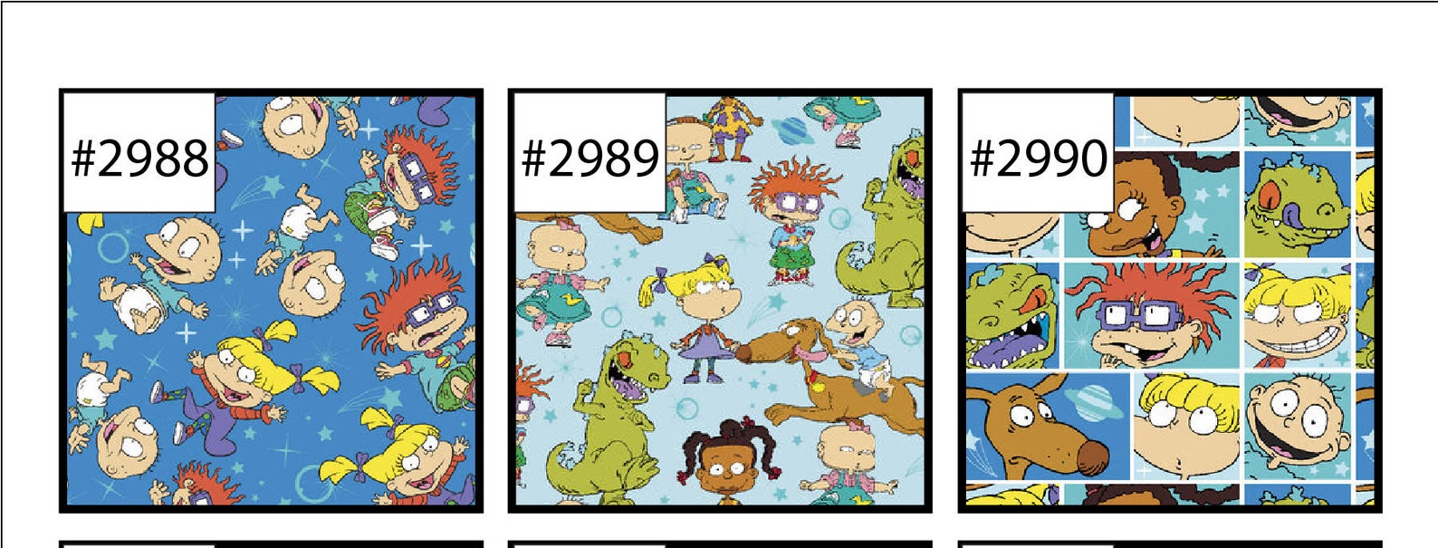 Rugrats Fabric Fat Quarter Lot Bundle Mystery Set of 1 3 NO | Etsy