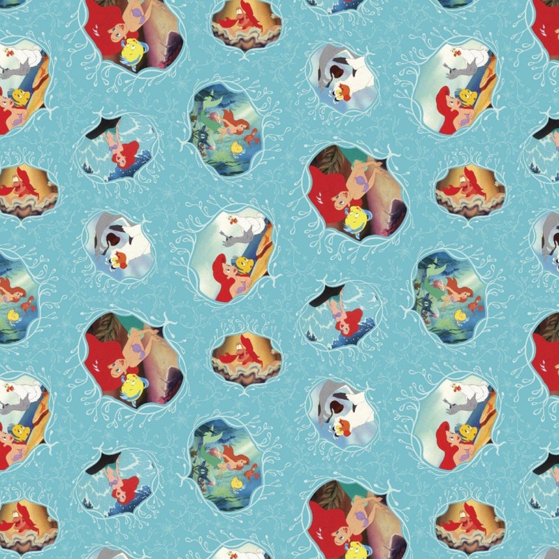 Flannel Mermaid Fabric - Etsy