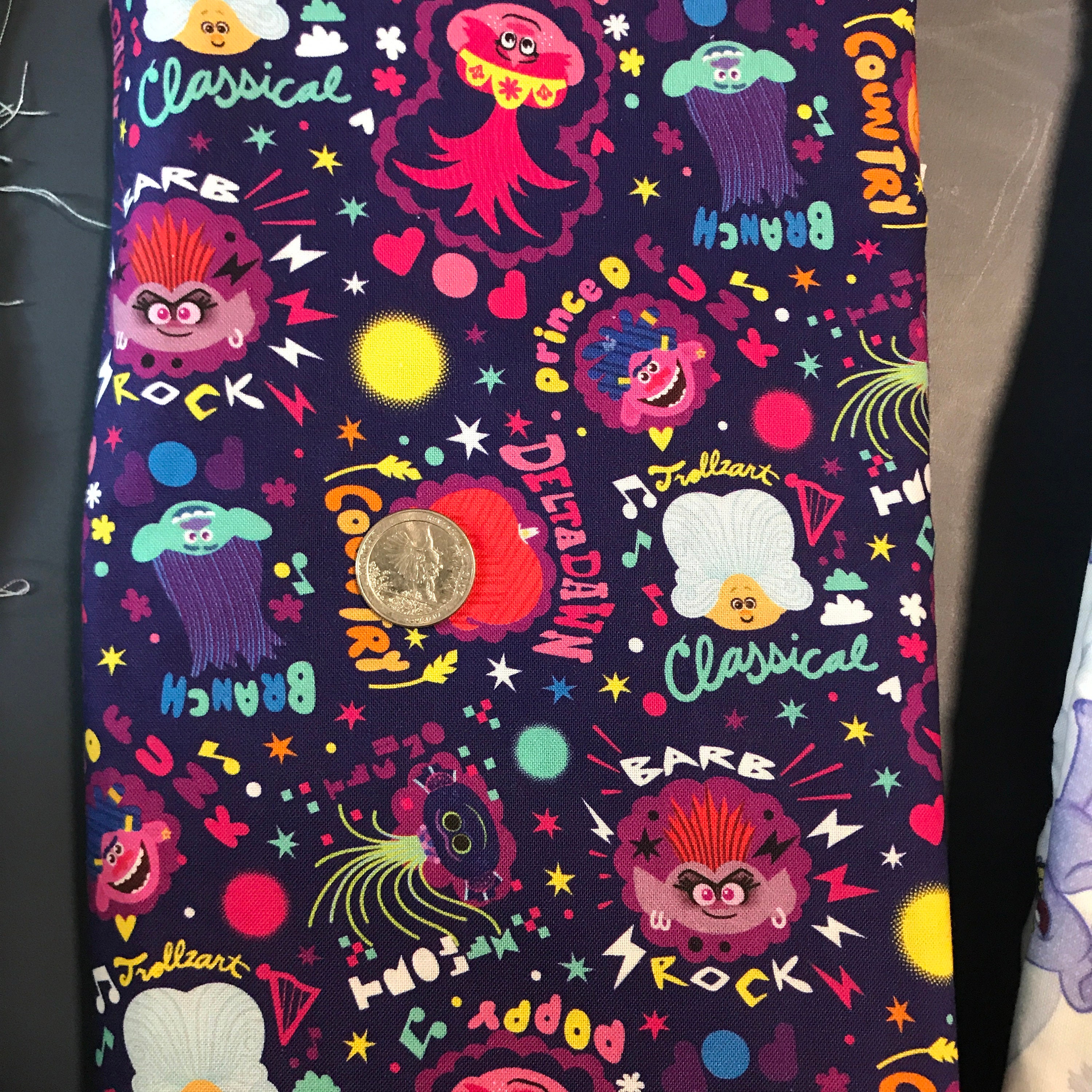Trolls Fabric by Fat Quarter FQ Half Yard Many Patterns | Etsy
