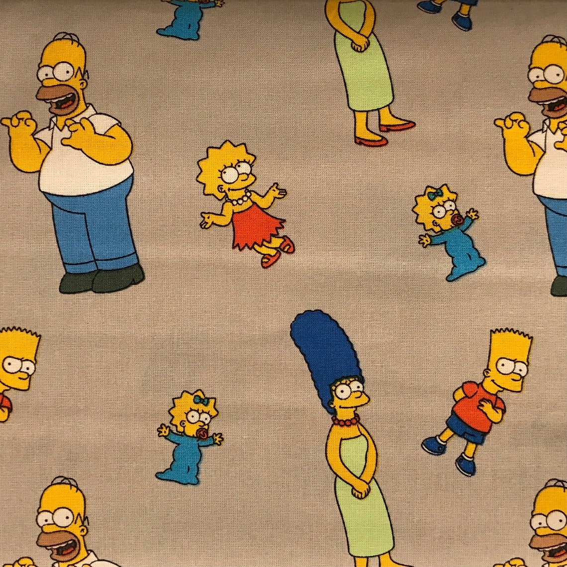 The Simpsons Print Fabric by the Yard FBTY Fat Quarters FQ | Etsy
