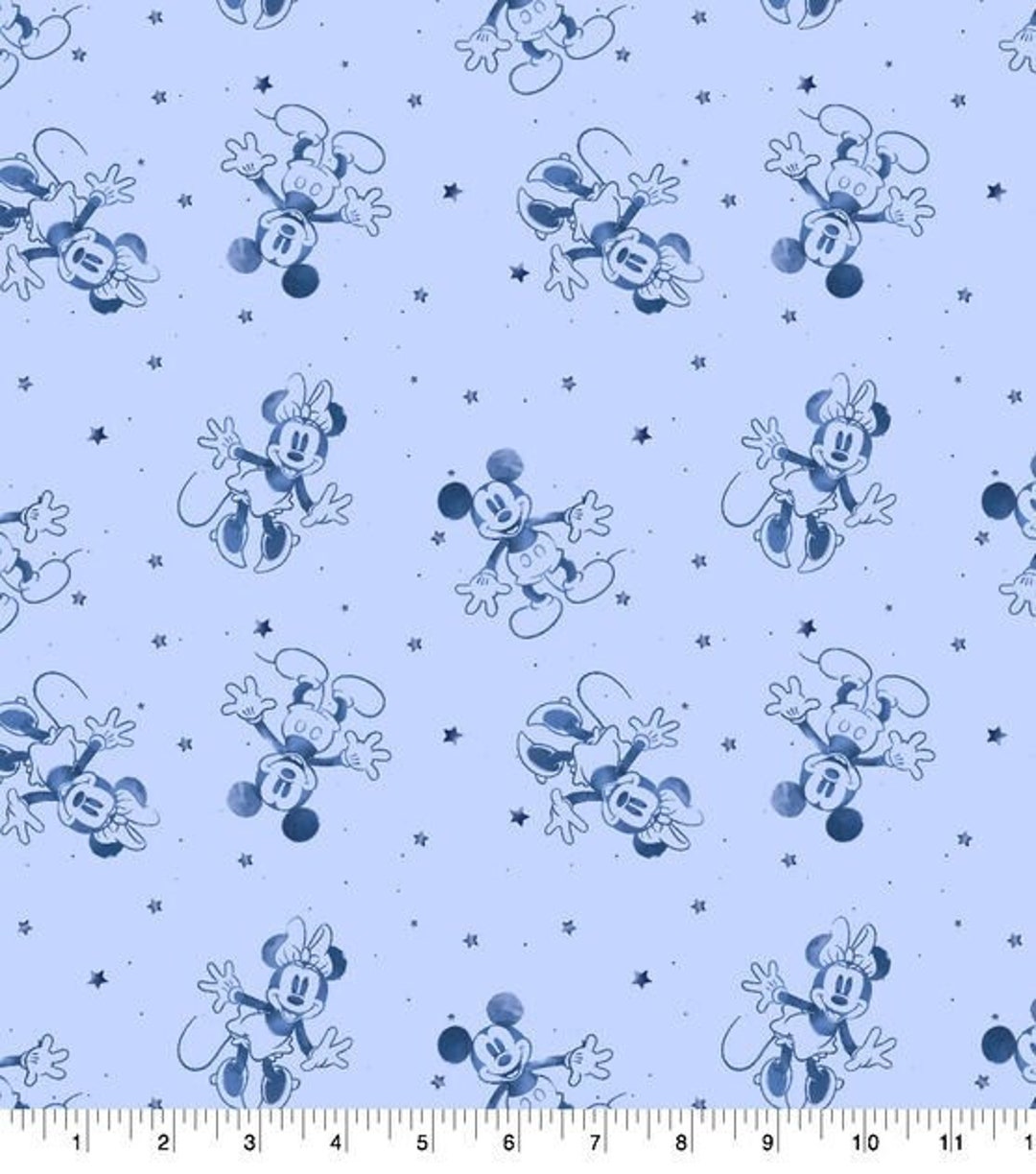 Mickey Mouse Print Fabric by the Yard FBTY Fat Quarters FQ Half 100% ...