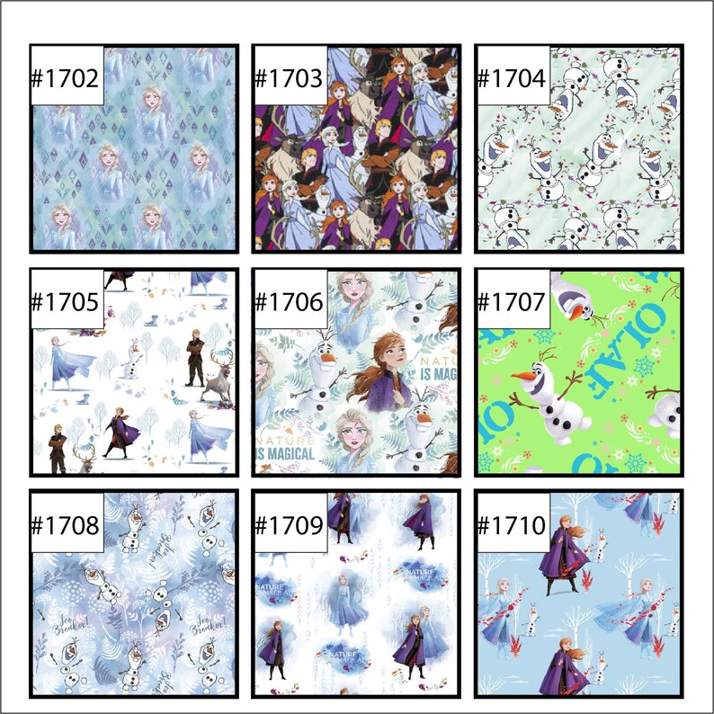 Disney Princess Elsa Frozen Fabric by Fat Quarter FQ Half Many Patterns ...