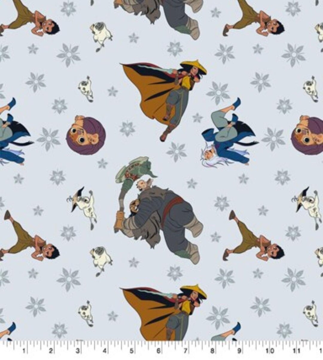 Disney Princess Raya and Friends Pack Fabric by Fat Quarter FQ Half ...