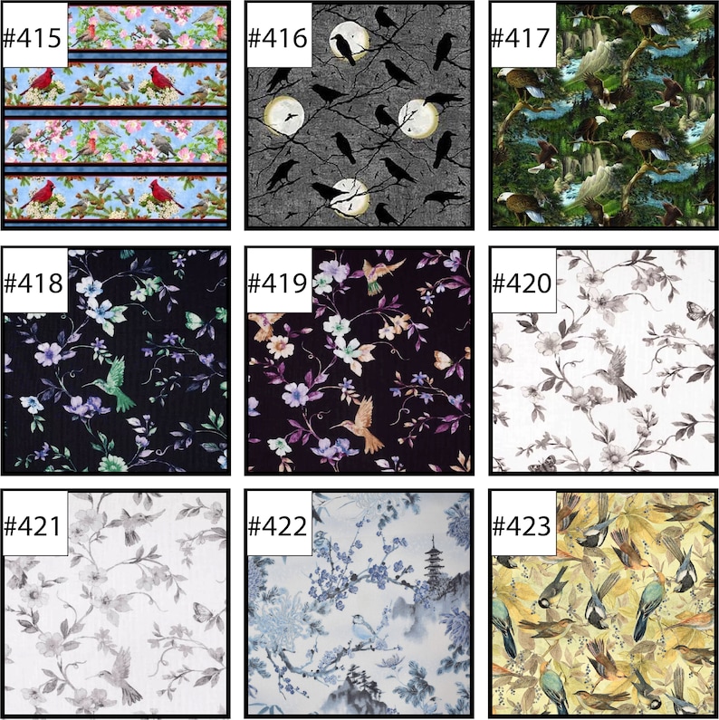 Camila Cream Red Bird Butterfly Dragonfly Woodland Premium | Etsy