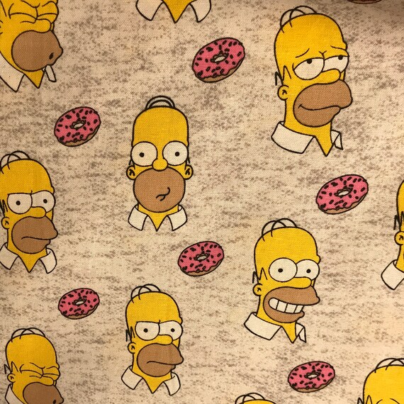 The Simpsons Print Fabric by the Yard FBTY Fat Quarters FQ | Etsy