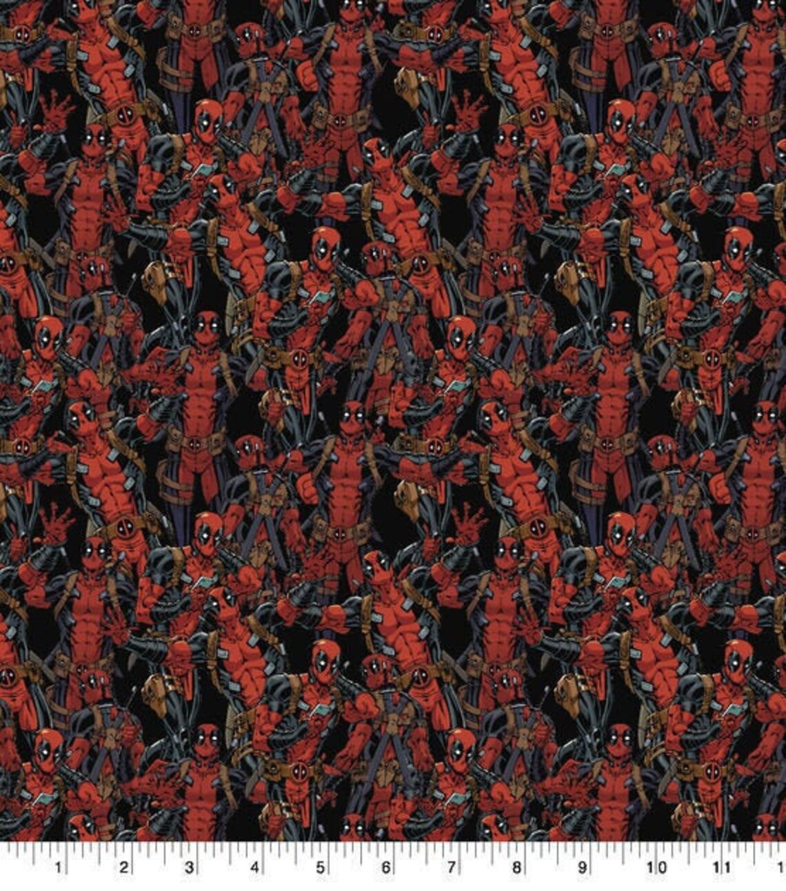 Deadpool Marvel Print Fabric by the Yard FBTY Fat Quarters FQ | Etsy
