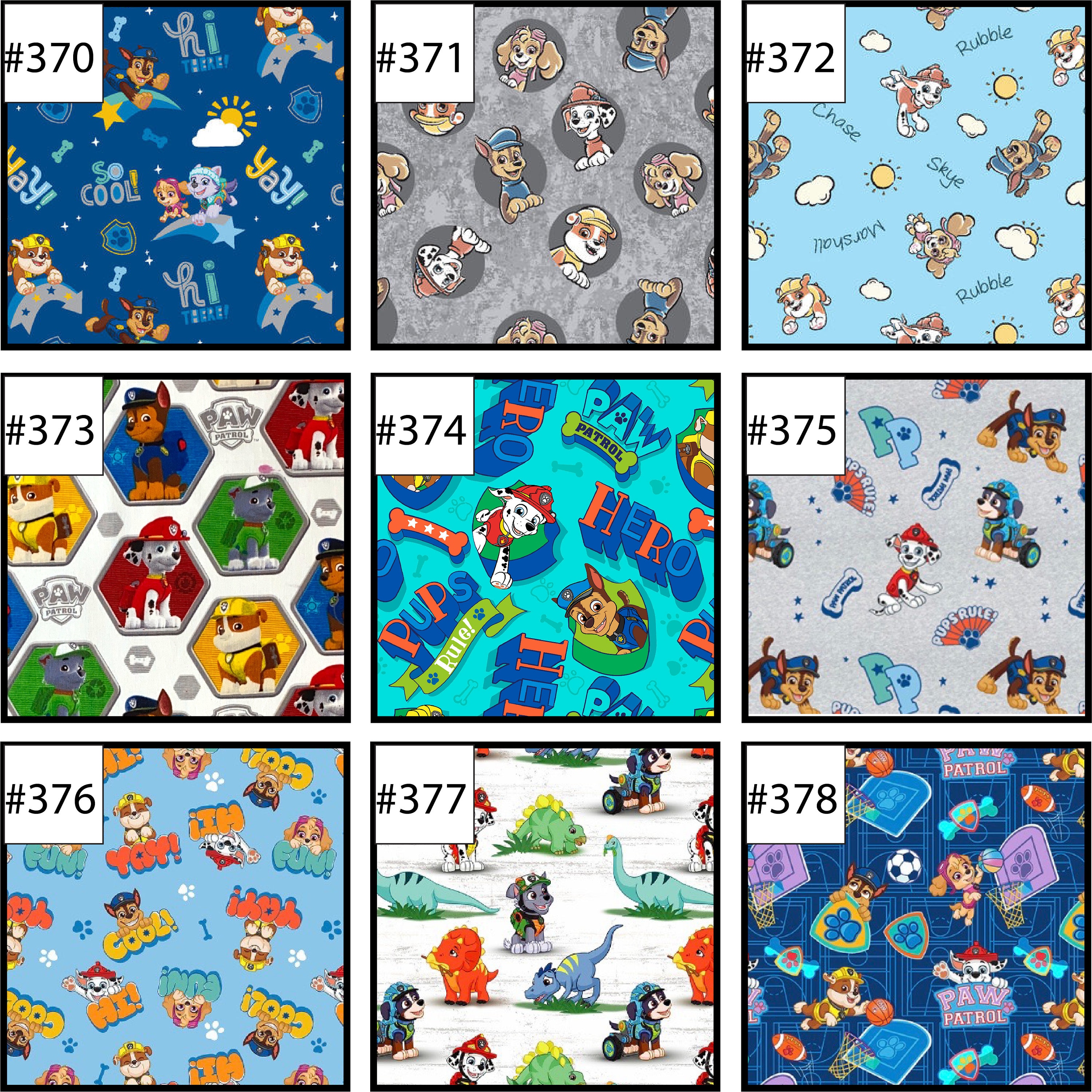 Paw Patrol Soft Blue Print Fabric by the Yard FBTY Fat Quarters FQ Half ...