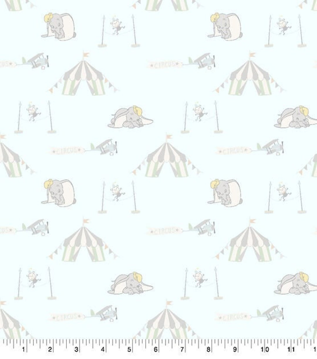 Dumbo Print Fabric by the Yard FBTY Fat Quarters FQ Half 100% Cotton ...