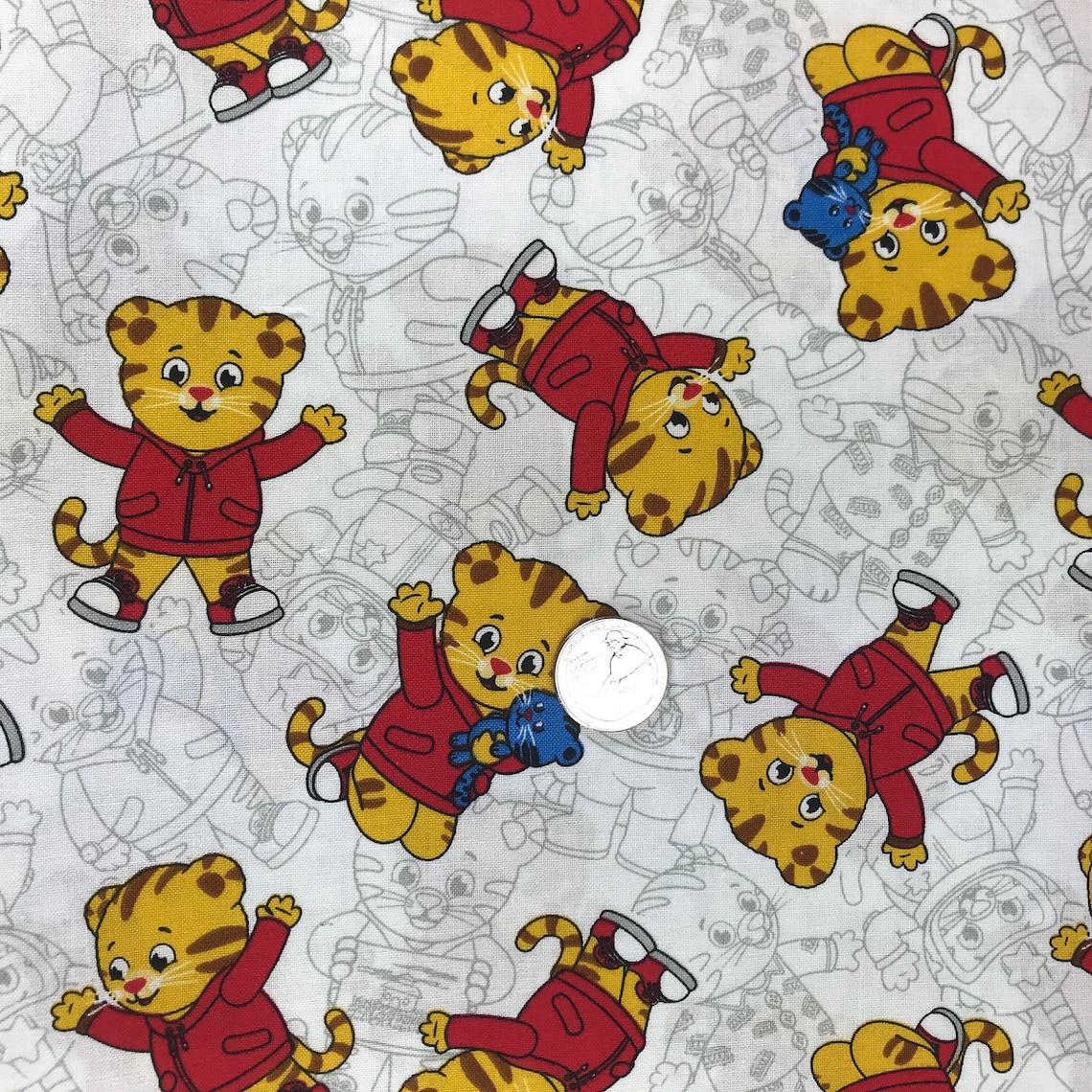 Daniel Tiger Fabric By Fat quarter FQ Half Many Patterns | Etsy