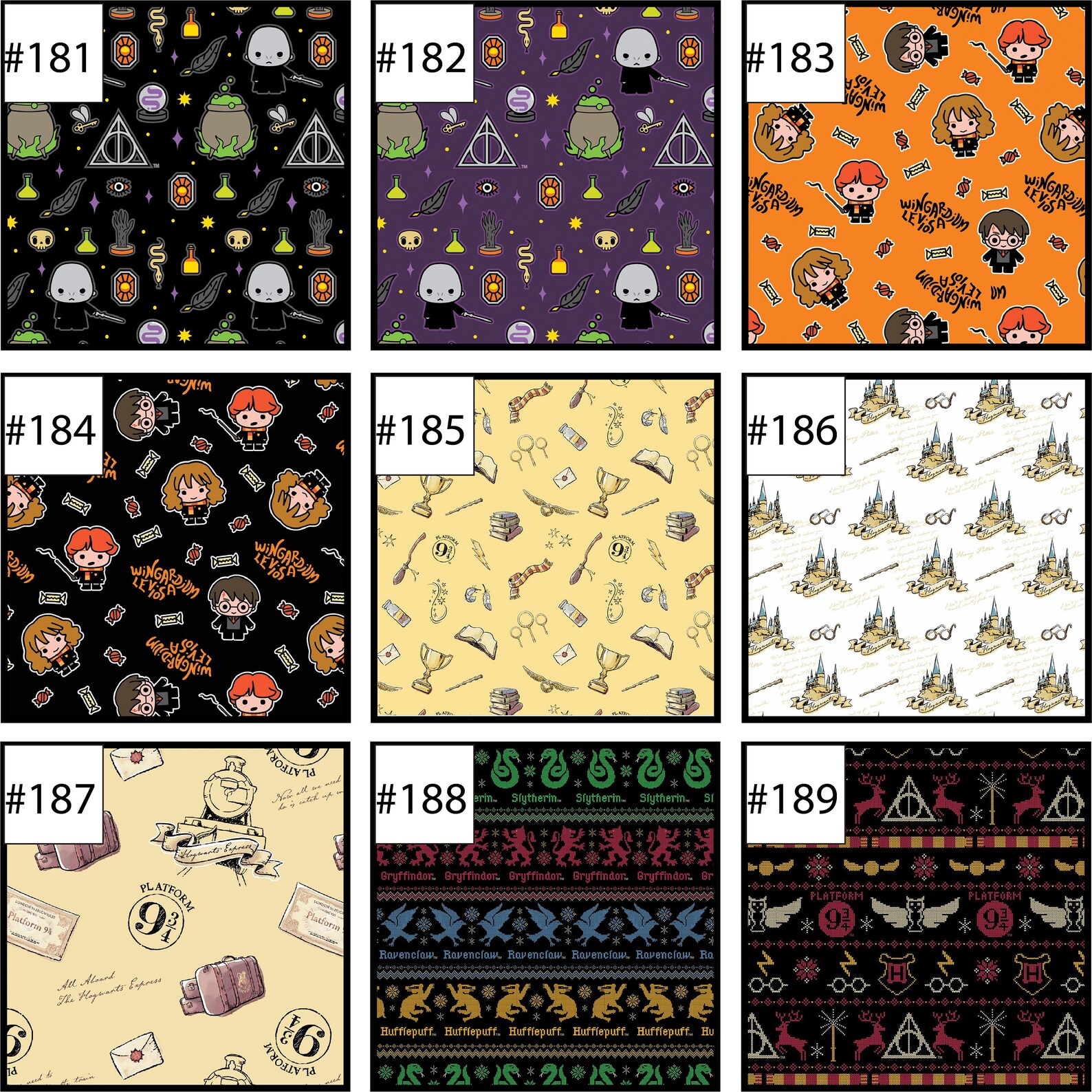 Harry Potter Remnants Fabric By the Yard FBTY Fat quarters FQ | Etsy