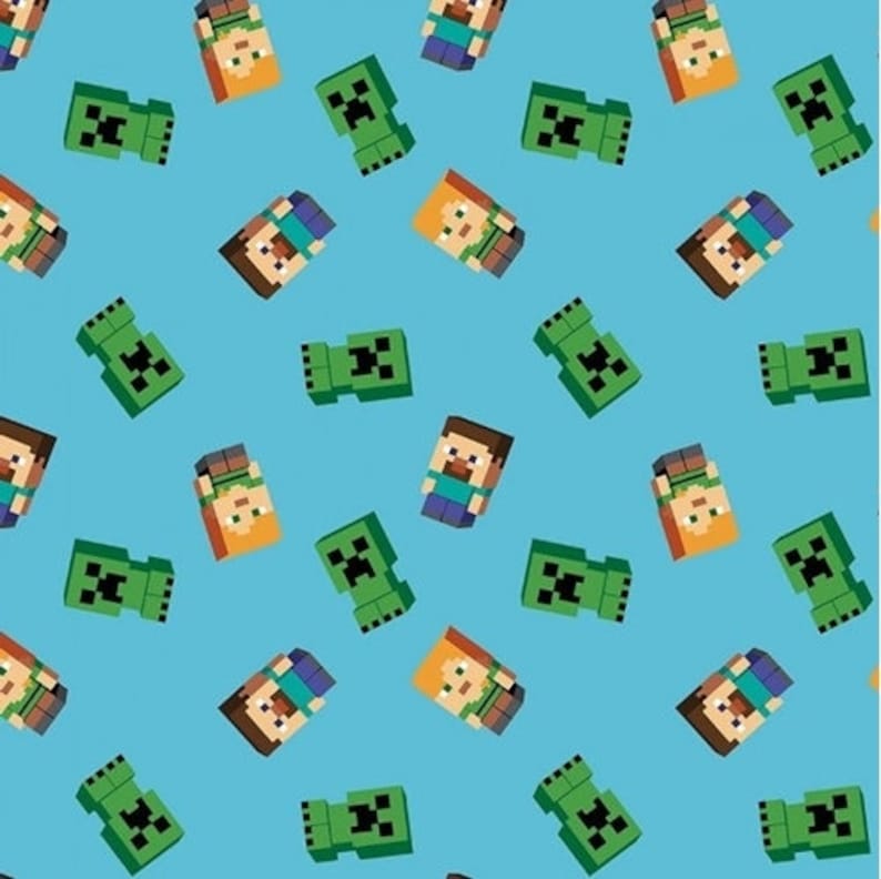 Minecraft Fat Quarter Lot Bundle Mystery Set of 2 - 19 Random NO ...
