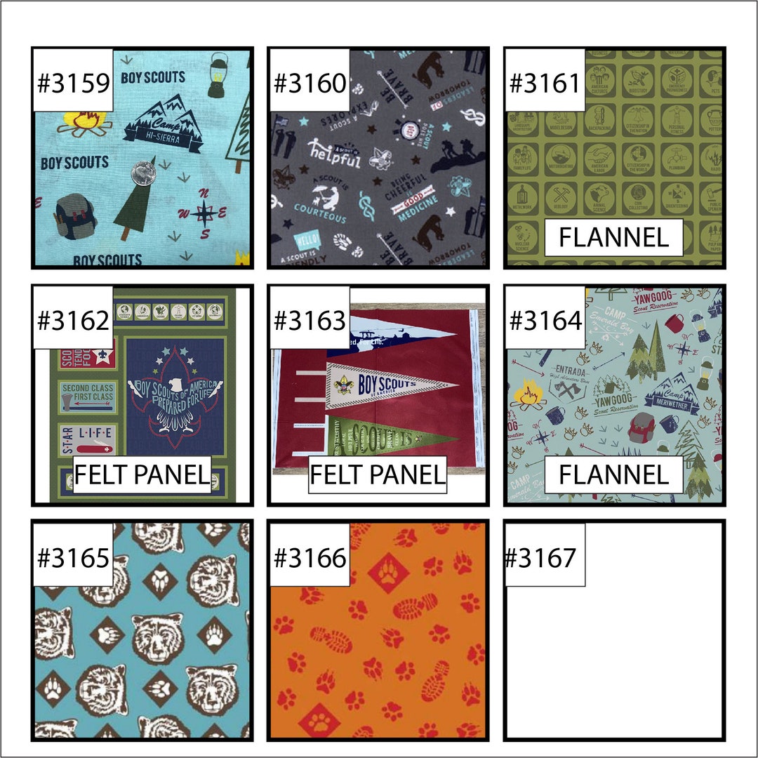Boy Scouts Fabric by Fat Quarter FQ Half Many Patterns Available Being ...